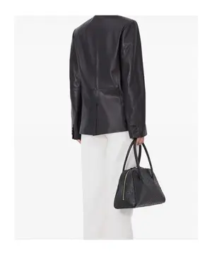 Loulou De Saison Asymmetrical Lapel Leather Jacket
