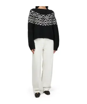 NILI LOTAN Chrissy Round-neck Sweater