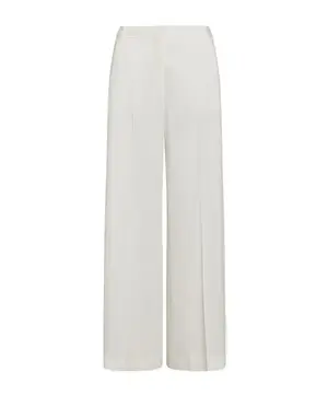 Marella Lurex-adorned Pinstripe Wide-leg Trousers - Cream