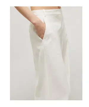 Marella Lurex Adorned Pinstripe Wide-leg Trousers
