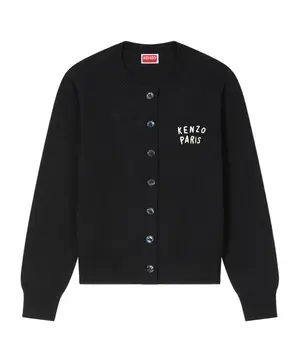 Kenzo Boke Heart' Cardigan In Cotton Wool
