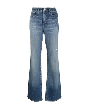 NILI LOTAN Faded Bootcut Jeans - Blue