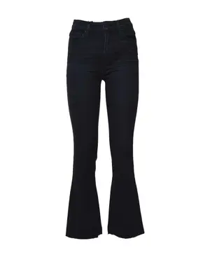 Paige Claudine Cropped Flared Jeans - Black