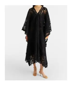 Oscar De La Renta Guipure Lace Kaftan