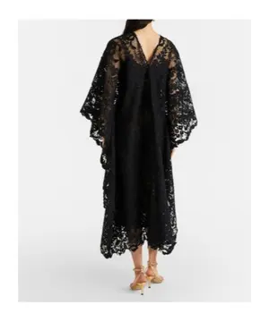 Oscar De La Renta Guipure Lace Kaftan
