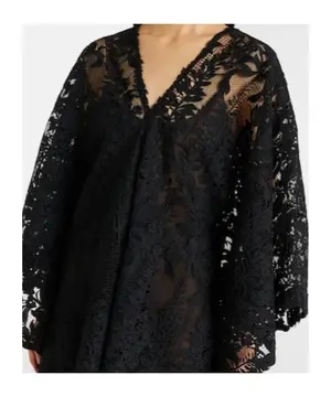 Oscar De La Renta Guipure Lace Kaftan
