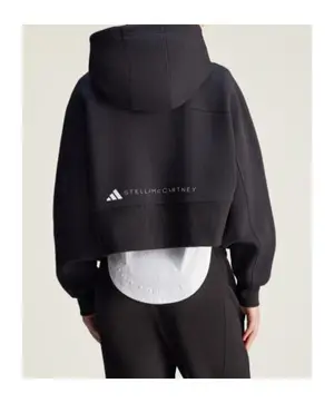 Adidas By Stella McCartney Cropped Zip-up Hoodie