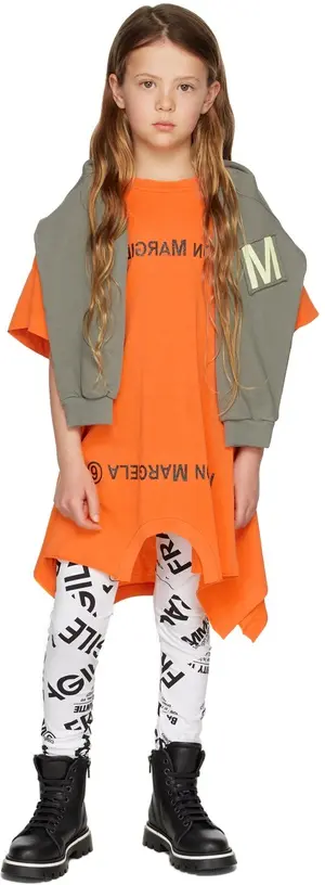 MAISON MARGIELA Logo Printed T-shirt Dress