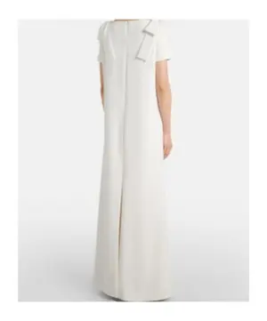 Carolina Herrera Bow Detail Floral Gown