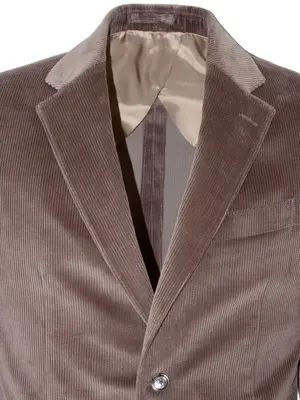 LARDINI Corduroy Single-breasted Blazer