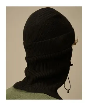 C.P. COMPANY Ribbed Logo Balaclava Hat