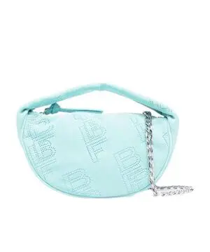 By Far Cush Perforated-detail Tote Bag - Blue