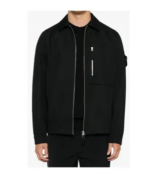 Stone Island Compass-badge Zipped Shirt Jacket