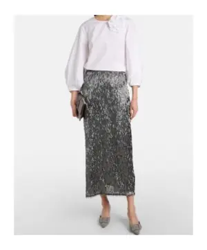 Carolina Herrera Floral-appliqué Cotton-blend Blouse