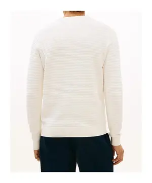 Tommy Hilfiger Textured Knit Crew Neck Jumper