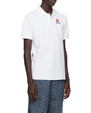 Kenzo Boke Flower Embroidered Polo Shirt