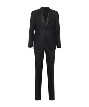Tagliatore Two Piece Tailored Dinner Suit - Black