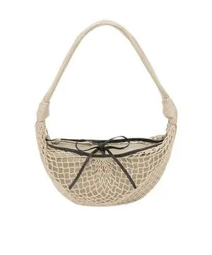 LEMAIRE Fortune Croissant Filt Zip-up Shoulder Bag - Light Beige