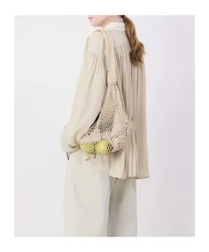 LEMAIRE Fortune Croissant Filt Zip-up Shoulder Bag - Light Beige
