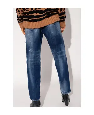 Dsquared2 Distressed High-waisted Jeans