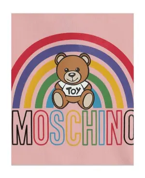 Moschino Toy" Teddy Bear Rainbow Logo Sweatshirt