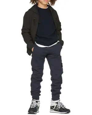 Stone Island Teen Logo-patch Sleeve Jumper
