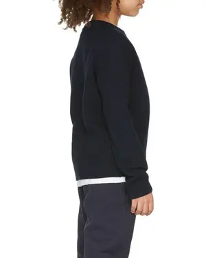 Stone Island Teen Logo-patch Sleeve Jumper