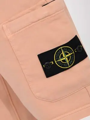 Stone Island Logo Patch Drawstring Shorts