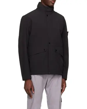 Stone Island Logo Patch Hooded Jacket