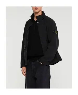Stone Island Logo Patch Hooded Jacket