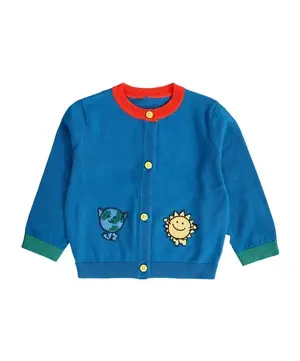 Stella McCartney Long-sleeved Knitted Cardigan - Blue