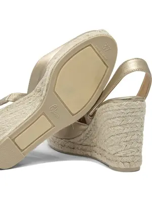 CastaÑer Square Toe Wedge Sandals