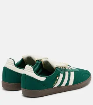 Adidas Samba Lt Suede-trimmed Sneakers - Green