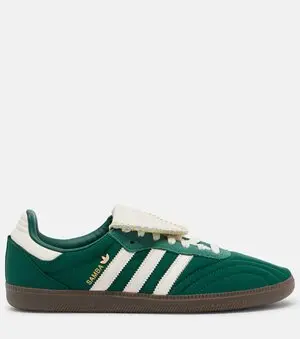 Adidas Samba Lt Suede-trimmed Sneakers - Green