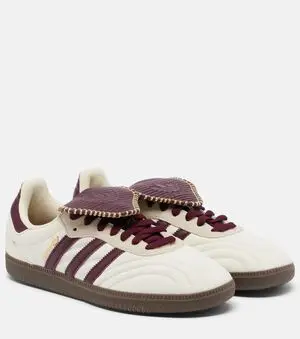 Adidas Samba LT Suede-trimmed Sneakers White