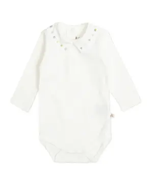 Bonpoint Collar-embroidered Baby - White