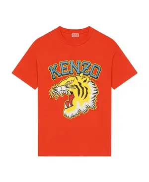 Kenzo Varsity Jungle Tiger Oversized T-shirt - Red