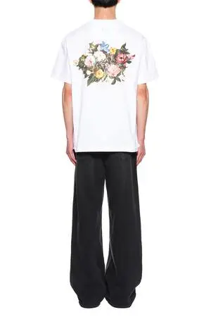 WOOYOUNGMI Logo Patch Floral T-shirt