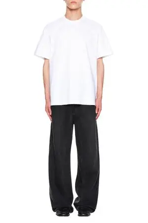WOOYOUNGMI Logo Patch Floral T-shirt