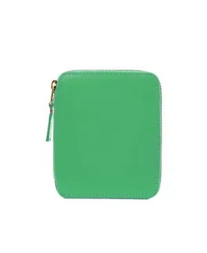 Comme Des Garçons Logo Zipper Wallet - Green