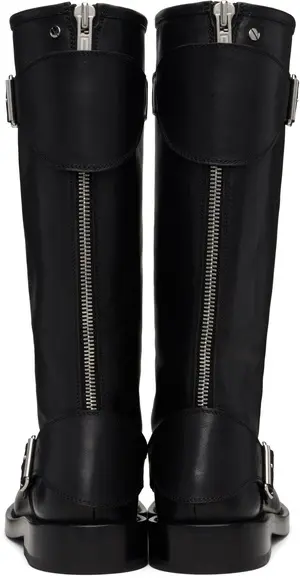 ANN DEMEULEMEESTER Balo High Top Motorcycle Boots