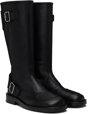 ANN DEMEULEMEESTER Balo High Top Motorcycle Boots