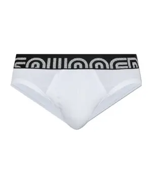 Dsquared2 Elastic Waist Briefs - White