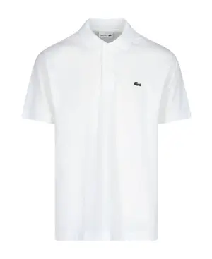 Lacoste L.12.12 Embroidered-logo Polo Shirt - White