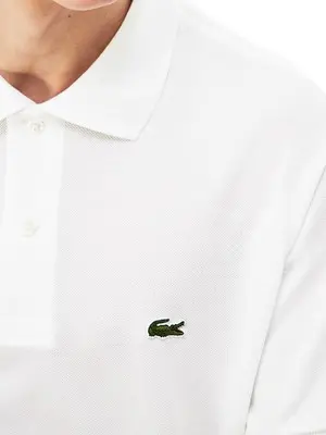 Lacoste L.12.12 Embroidered-logo Polo Shirt - White