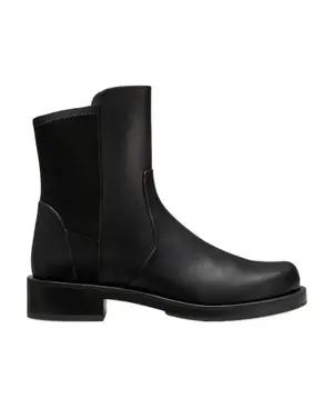 STUART WEITZMAN Round-headed Short Boots - Black
