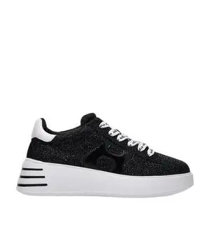 Hogan Crystal-embellished Lace-up Low-top Sneakers - Black
