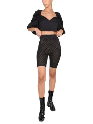ROTATE BY BIRGER CHRISTENSEN Elastic Waistband Shorts