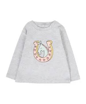 Stella McCartney T-shirt With Horse - Gray