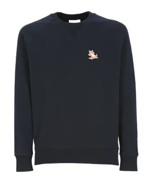 Maison Kitsuné Chillax Fox Patch Classic Sweatshirt - Black